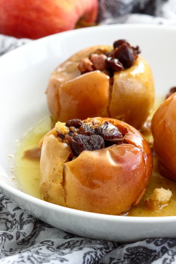 Stuffed Baked Apples stock image. Image of homemade - 101543043