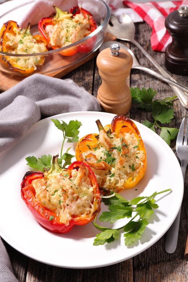 Stuffed bell pepper stock image. Image of stuffed, healthy - 69528021