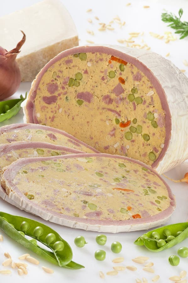 Stuffed Breast of Veal on White Stock Photo - Image of meats, cima ...