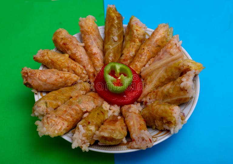 Stuffed Cabbage Dish, One of the Popular Dishes in Egypt Stock Image ...