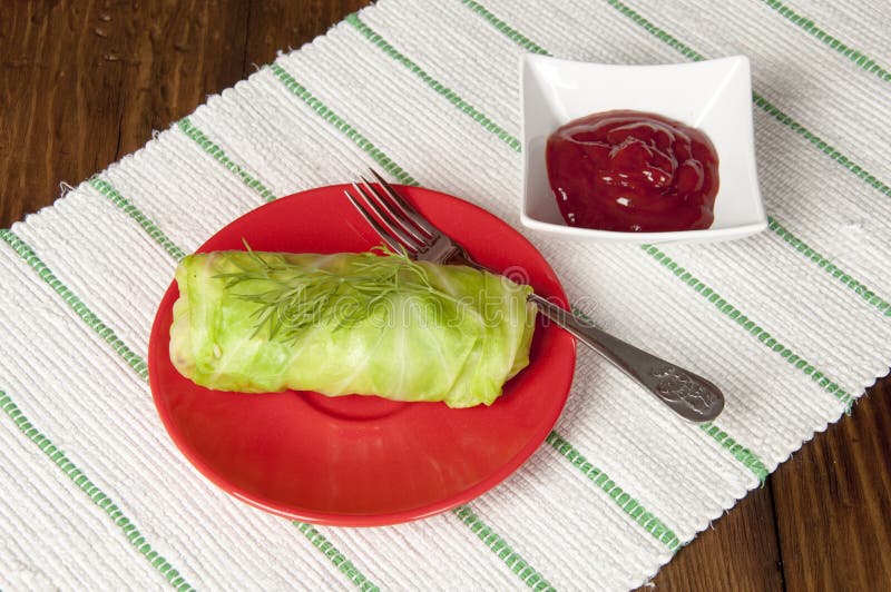 Stuffed cabbage roll stock photo. Image of fresh, meal - 44280838
