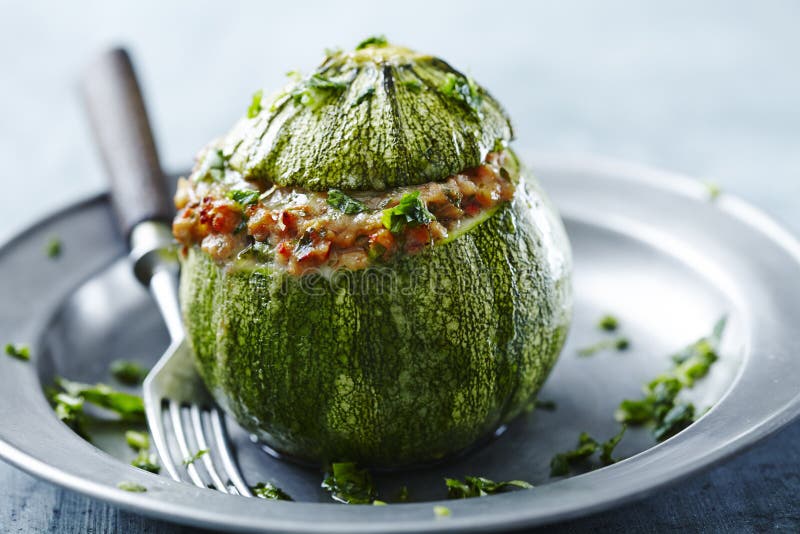 Stuffed courgette stock photo. Image of greek, round - 38224344
