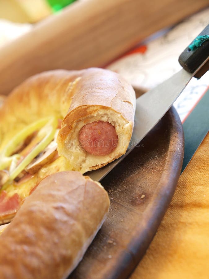 Stuffed crust pizza stock image. Image of appetising - 11136817