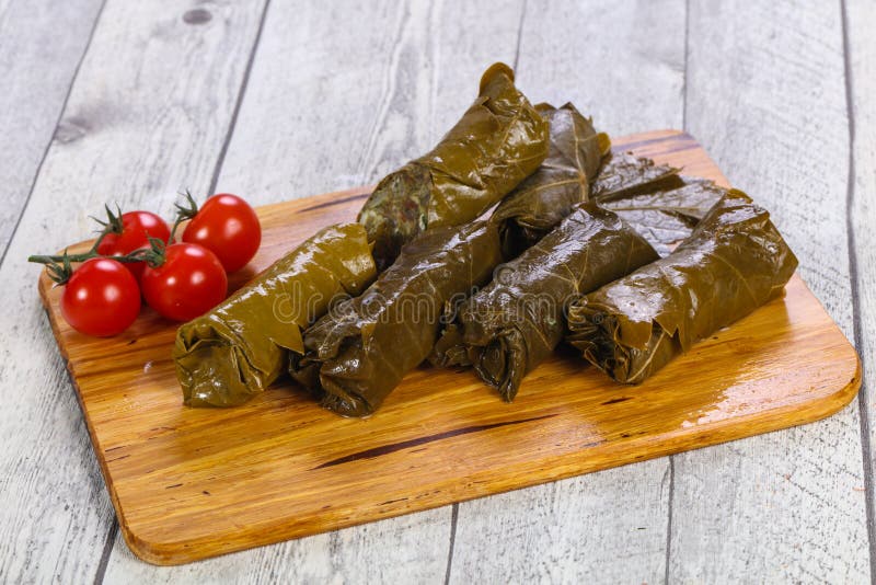 Stuffed dolma with meat stock image. Image of cuisine - 141634041