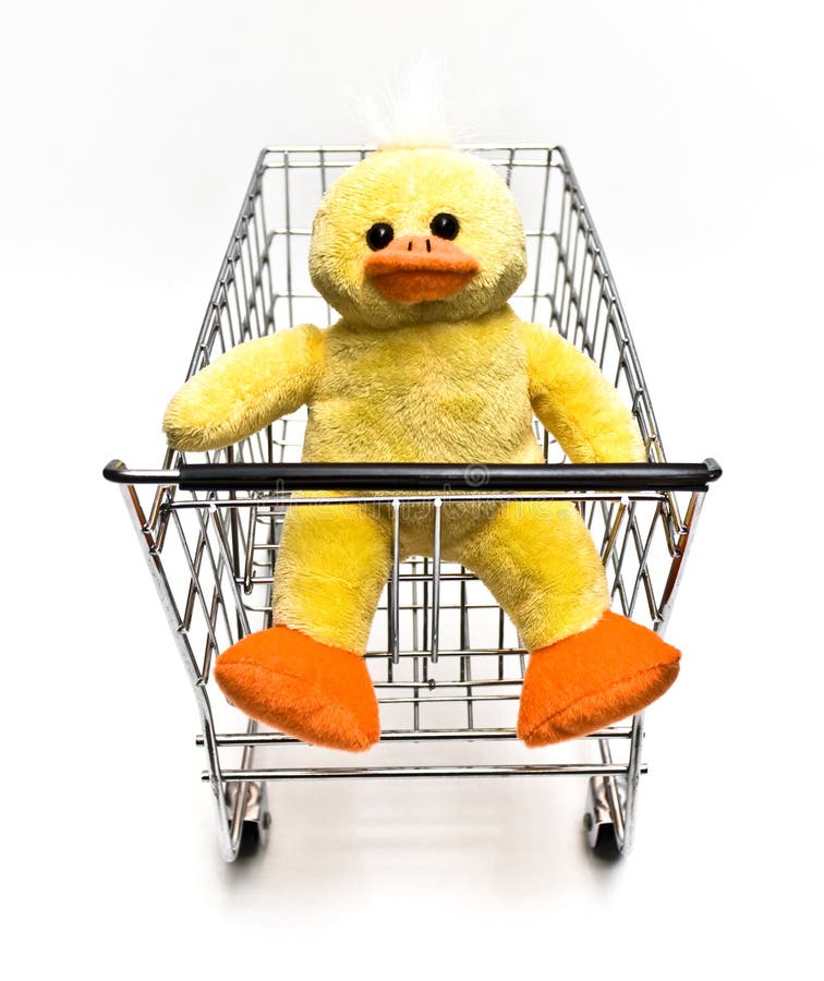 Stuffed Duck In Cart Picture. Image: 7877954