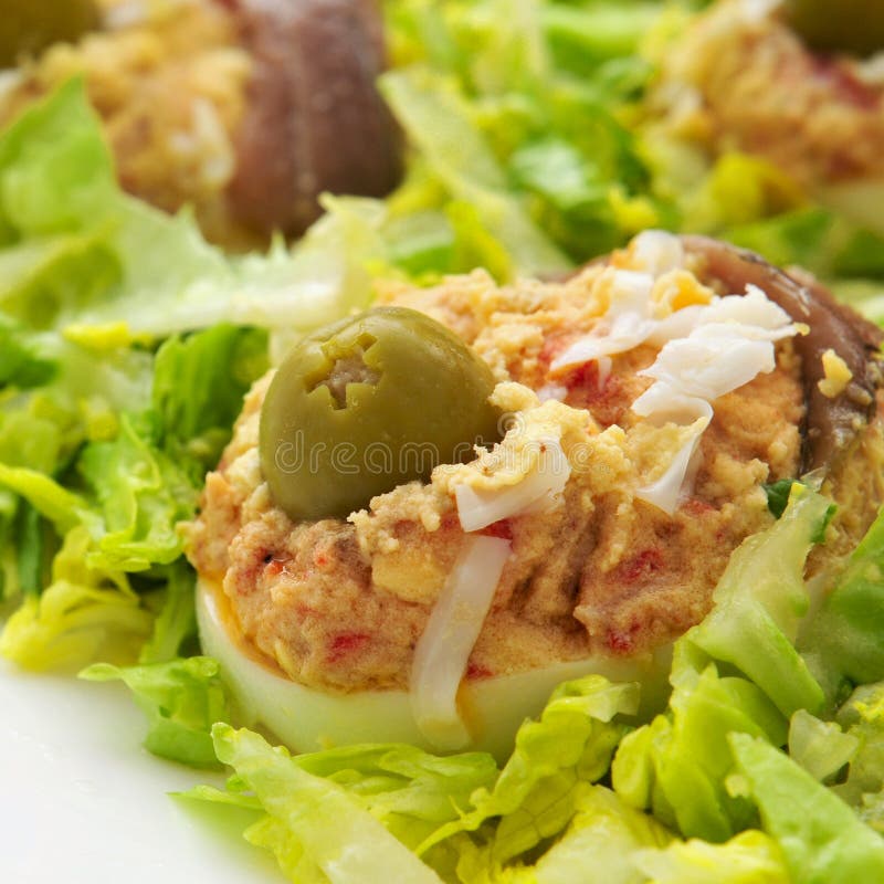 Stuffed eggs stock image. Image of deviled, dish, healthy - 24355995