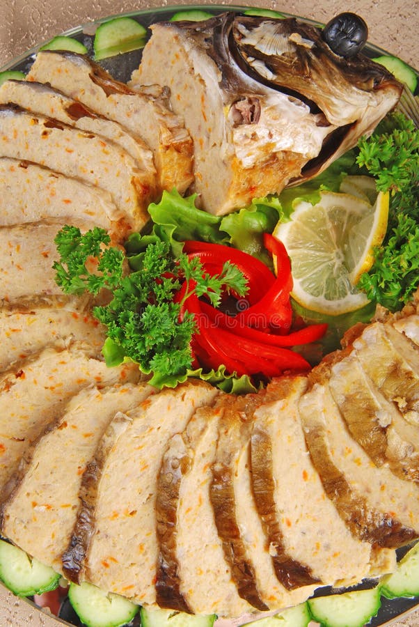 Stuffed fish stock image. Image of healthy, seafood, close - 19927845