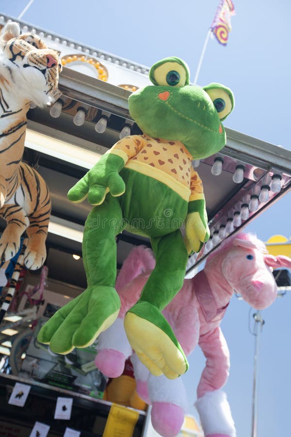 Stuffed Frog at the Fair stock image. Image of booth - 41802677