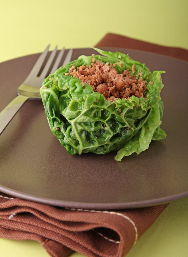 Stuffed green cabbage stock photo. Image of gourmet, cabbage - 20456716