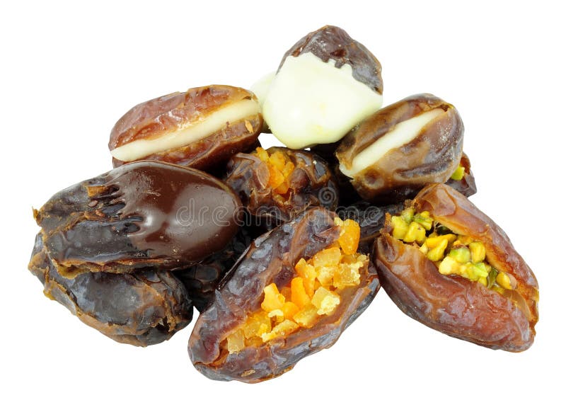 Stuffed Medjool Dates stock image. Image of group, candied - 84928695