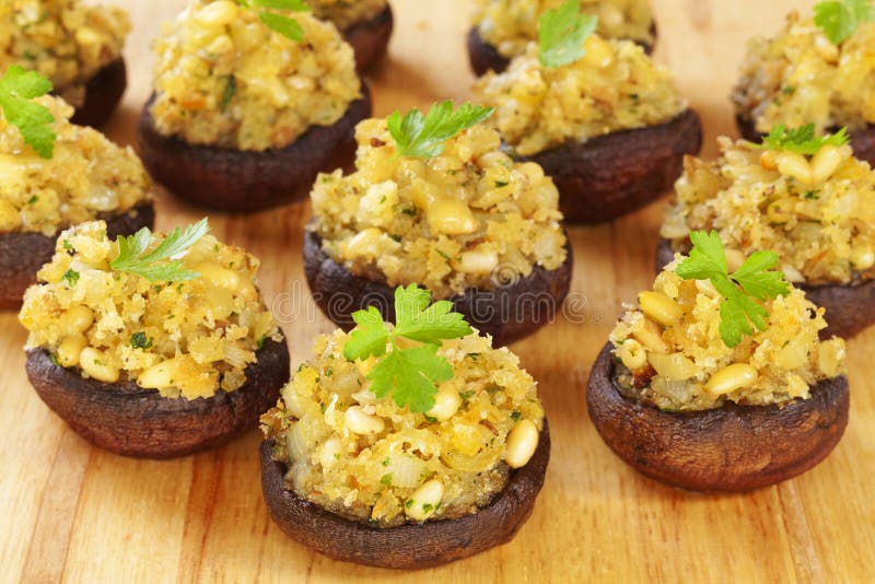 Stuffed mushrooms stock photo. Image of starter, stuffing - 3988506