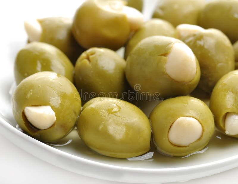 Stuffed Olives stock photo. Image of dish, healthy, garlic - 25078518