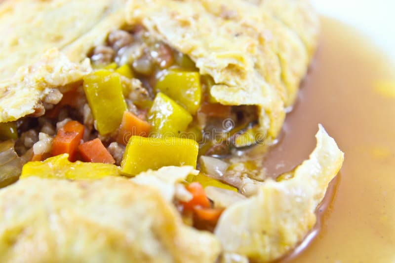 Stuffed omelet stock photo. Image of nutrition, cooked - 24784072