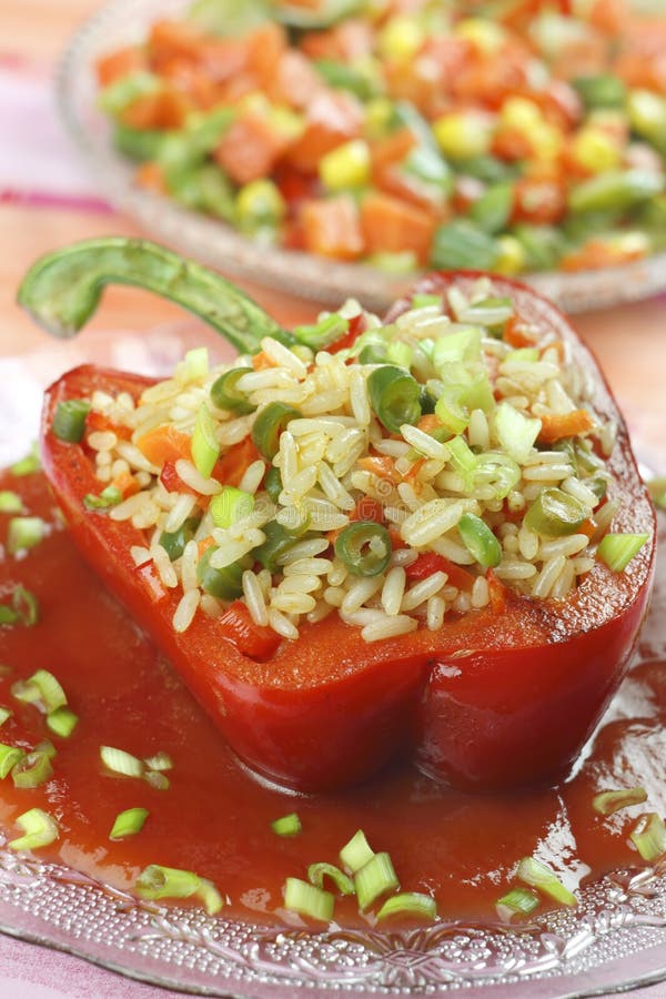 Stuffed paprika stock photo. Image of appetizer, taste - 15024672