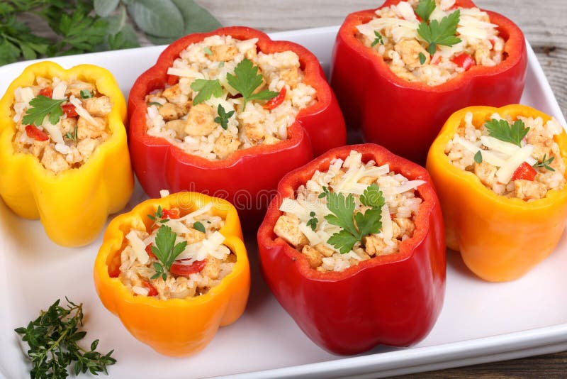 Stuffed paprika. stock photo. Image of hungarian, parsley - 44846542