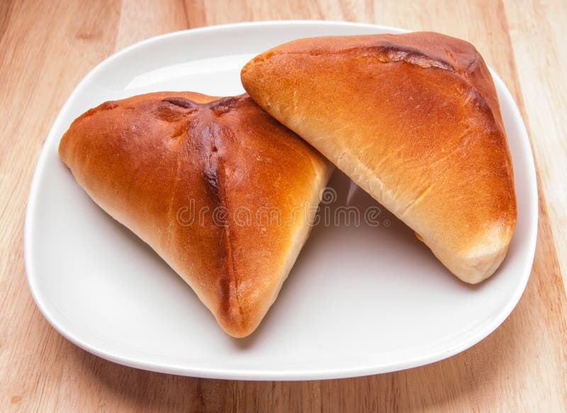 Stuffed Patties on a Dish on an Wooden Table Stock Photo - Image of ...