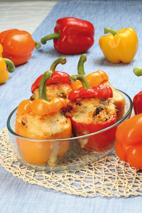 Stuffed peppers stock image. Image of german, middle - 10235507