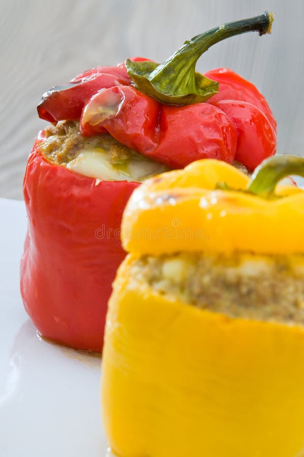 Stuffed peppers. stock photo. Image of beef, filled, meal - 22617658