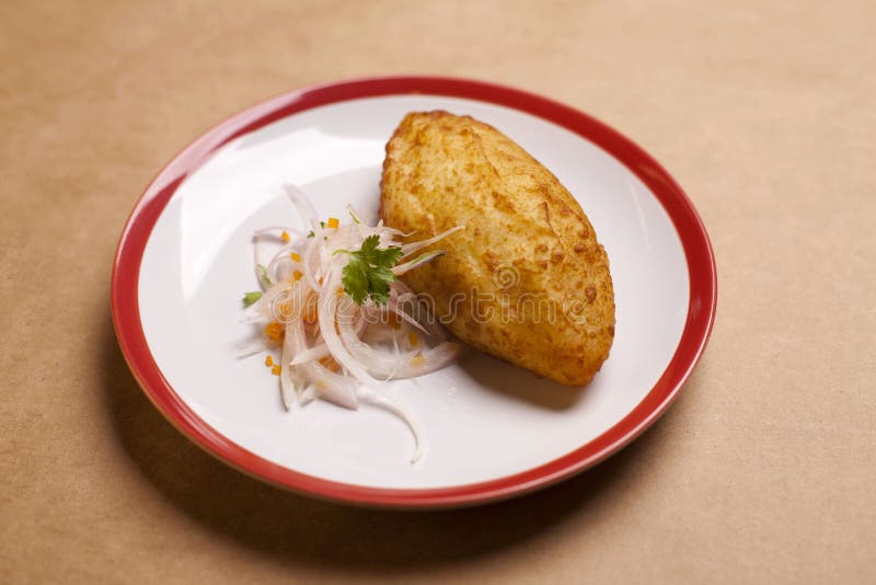 Stuffed Potato, Typical Peruvian Food. Stock Image - Image of potato ...