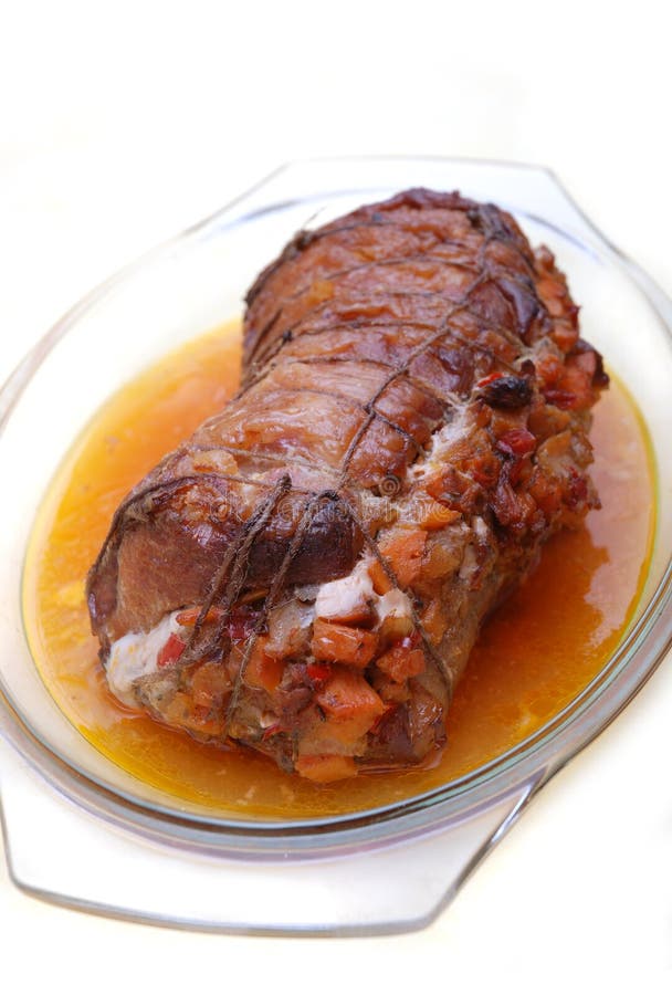 Stuffed roulade stock image. Image of meat, delicious - 5978719