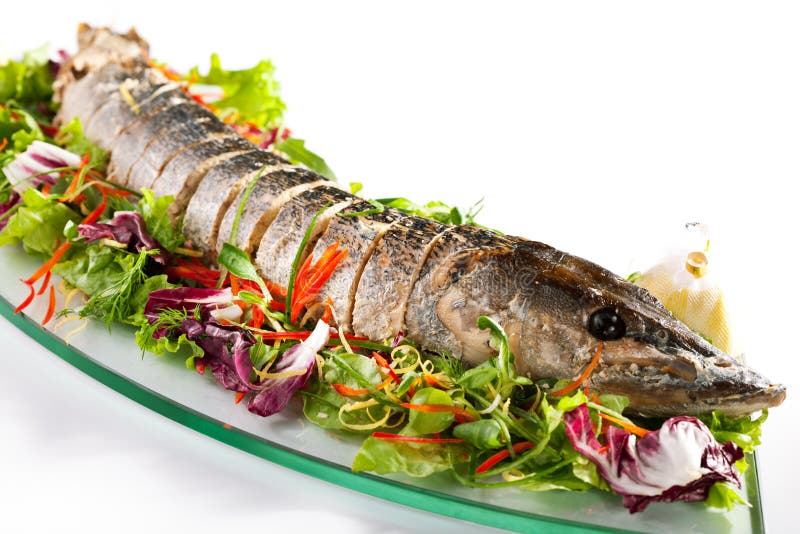 Stuffed Sliced Pike stock image. Image of dish, food - 78269555