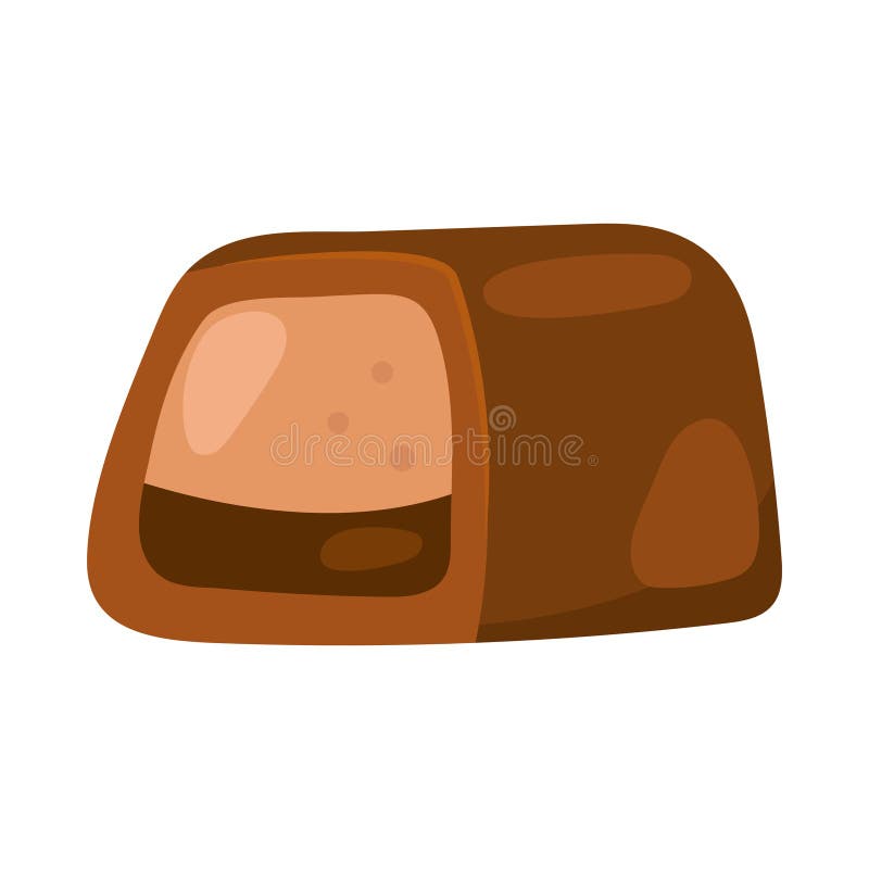 Stuffing Chocolate Candies Icon Stock Vector - Illustration of sugar ...