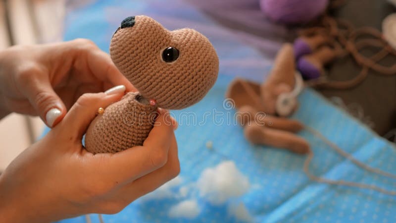 Stuffing Toy, Meticulous Craft Handiwork. Art Toy-making, Detailed ...