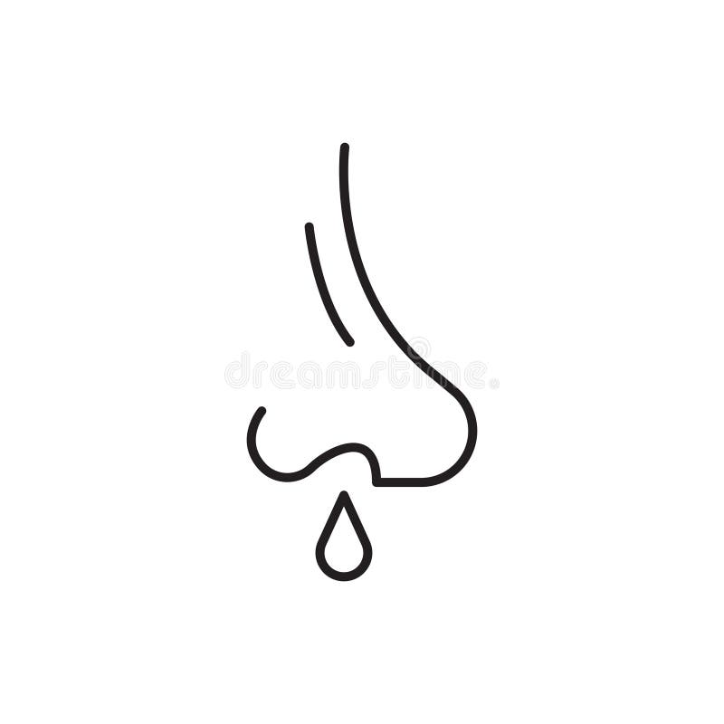 Stuffy nose icon vector stock illustration. Illustration of stuffy ...