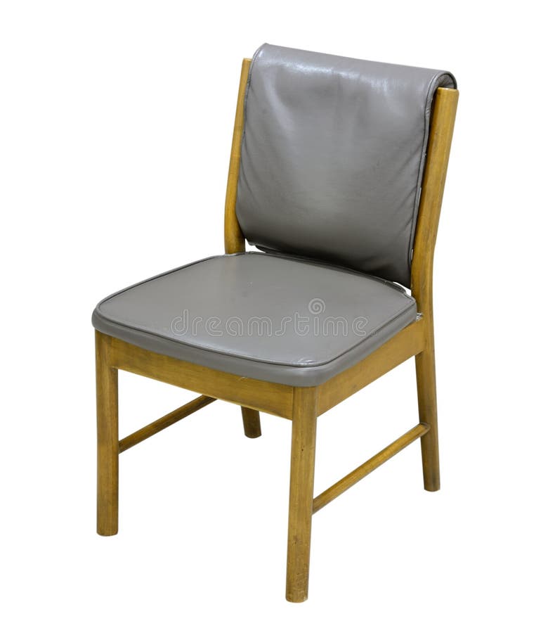 Hölzerner Stuhl Getrennt Auf Weißem Hintergrund Mit Ausschnittspfad ...