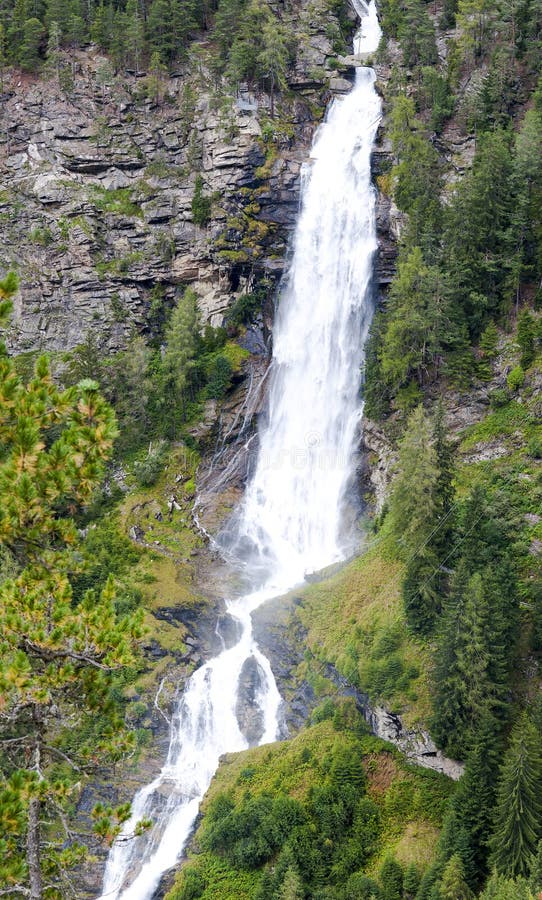 Stuibenfall Waterfall in Austria Stock Image - Image of austrian, tirol ...