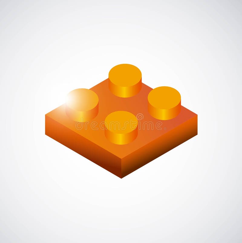 Stuk Van Legopictogram Spelontwerp Grafische Vector Stock Illustratie ...