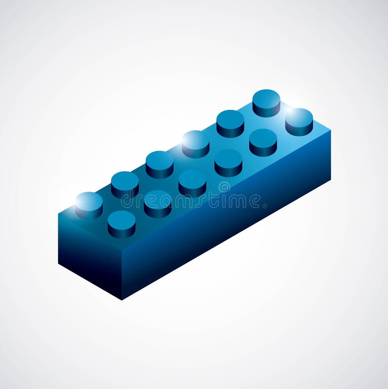 Stuk Van Legopictogram Spelontwerp Grafische Vector Stock Illustratie ...
