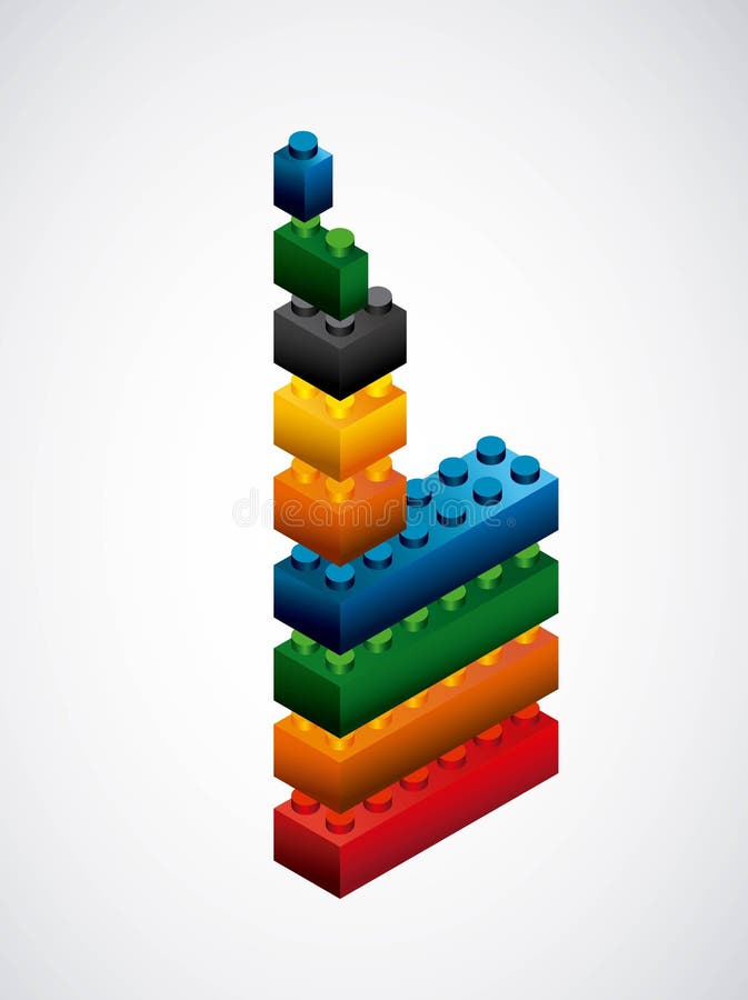 Stuk Van Legopictogram Spelontwerp Grafische Vector Stock Illustratie ...