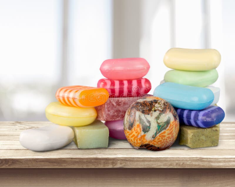 Stuk zeep stock foto. Image of gekleurd, niemand, groen - 114543150