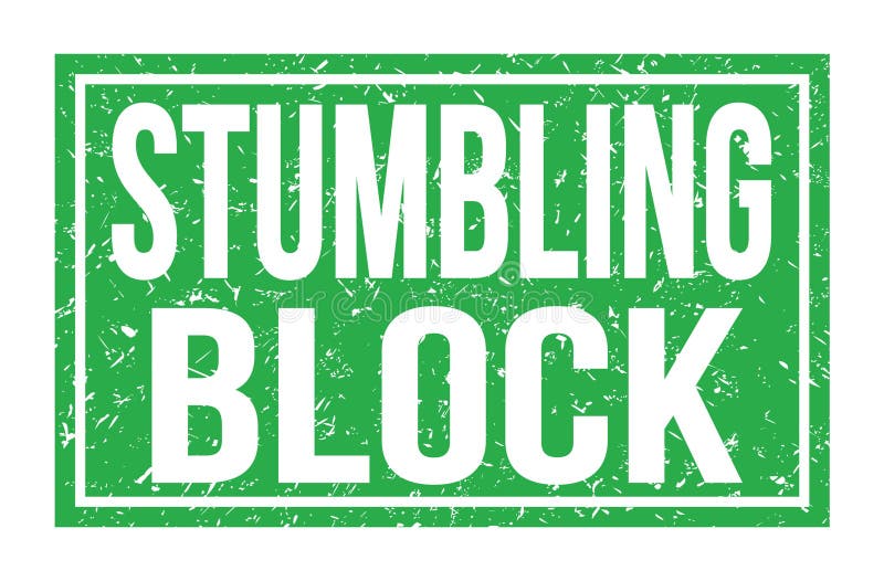 Stumbling Block Stock Illustrations – 97 Stumbling Block Stock ...