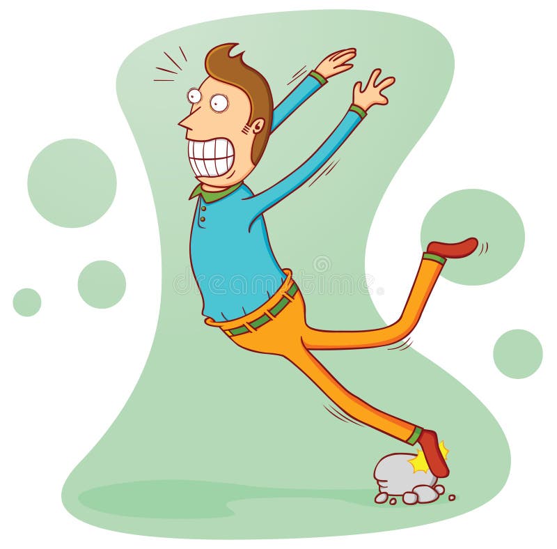 Stumbling stock vector. Illustration of accident, adult - 40102787