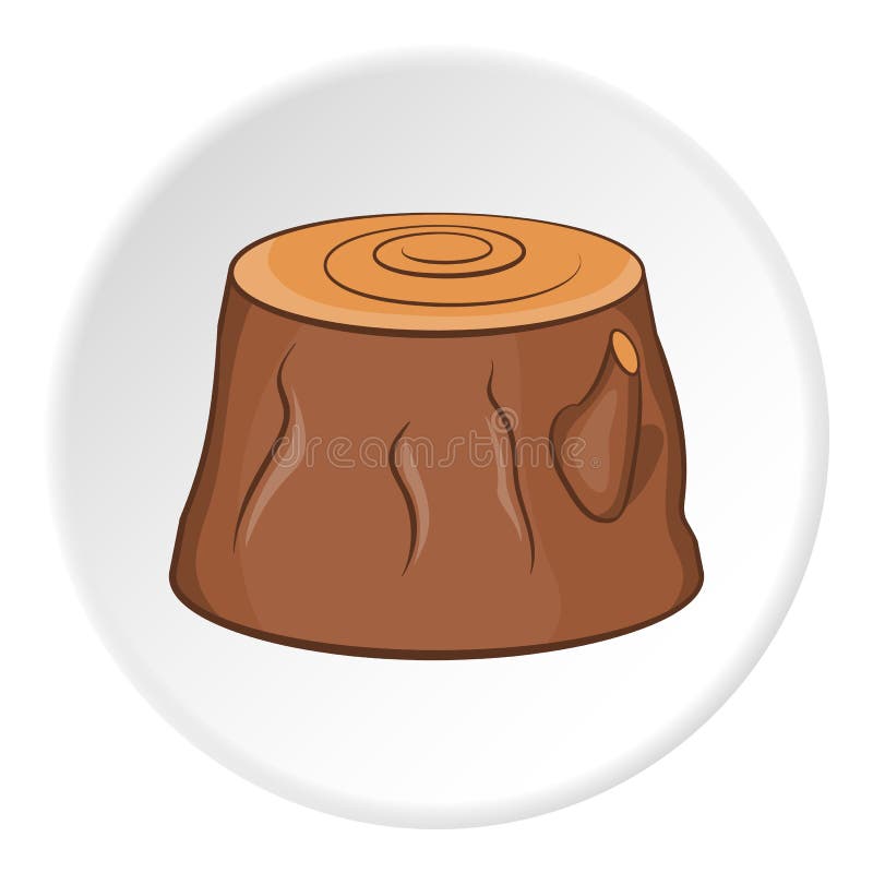 Stump icon, cartoon style stock vector. Illustration of abstract - 79608825