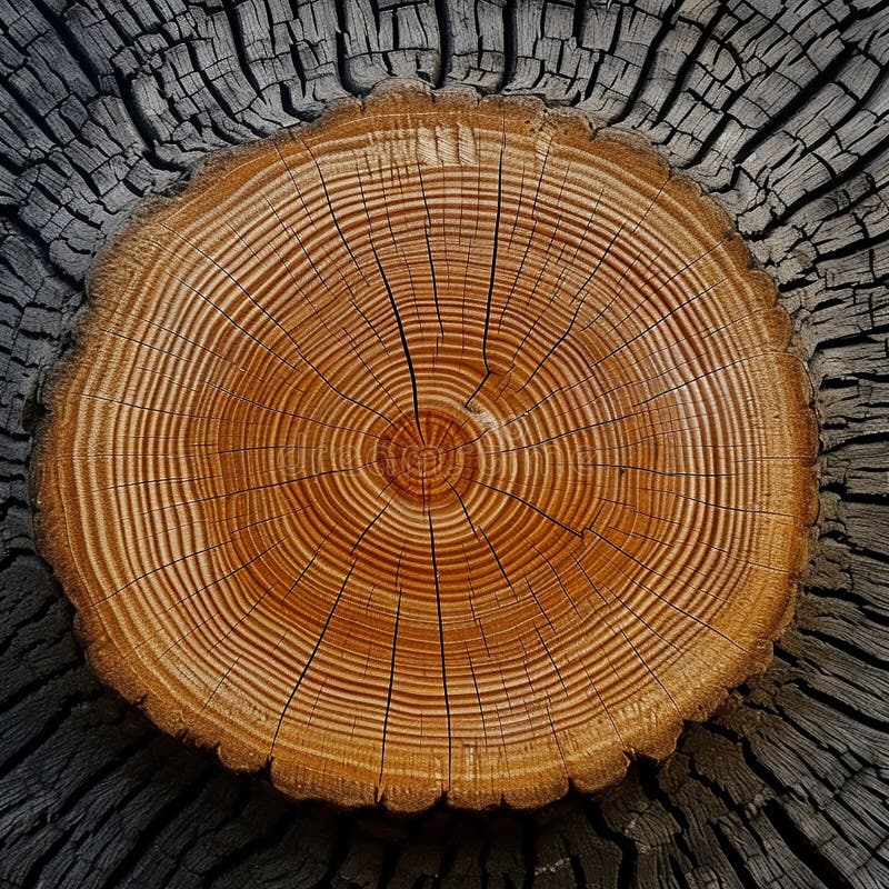 Stump of oak tree stock illustration. Illustration of industry - 305721241