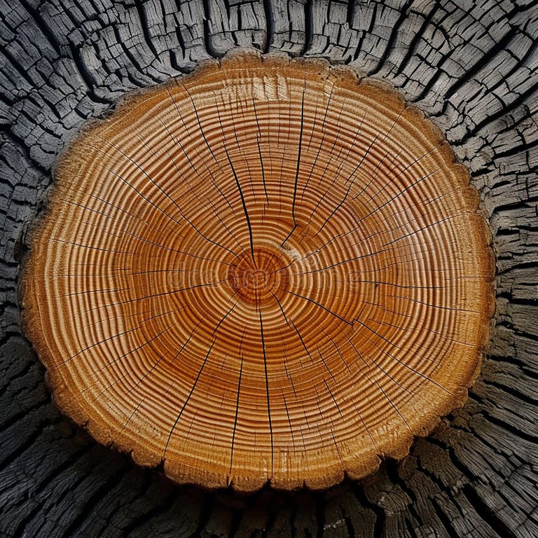 Stump of oak tree stock illustration. Illustration of industry - 305721241