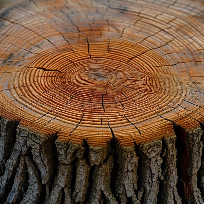 Stump of oak tree stock illustration. Illustration of object - 305721245