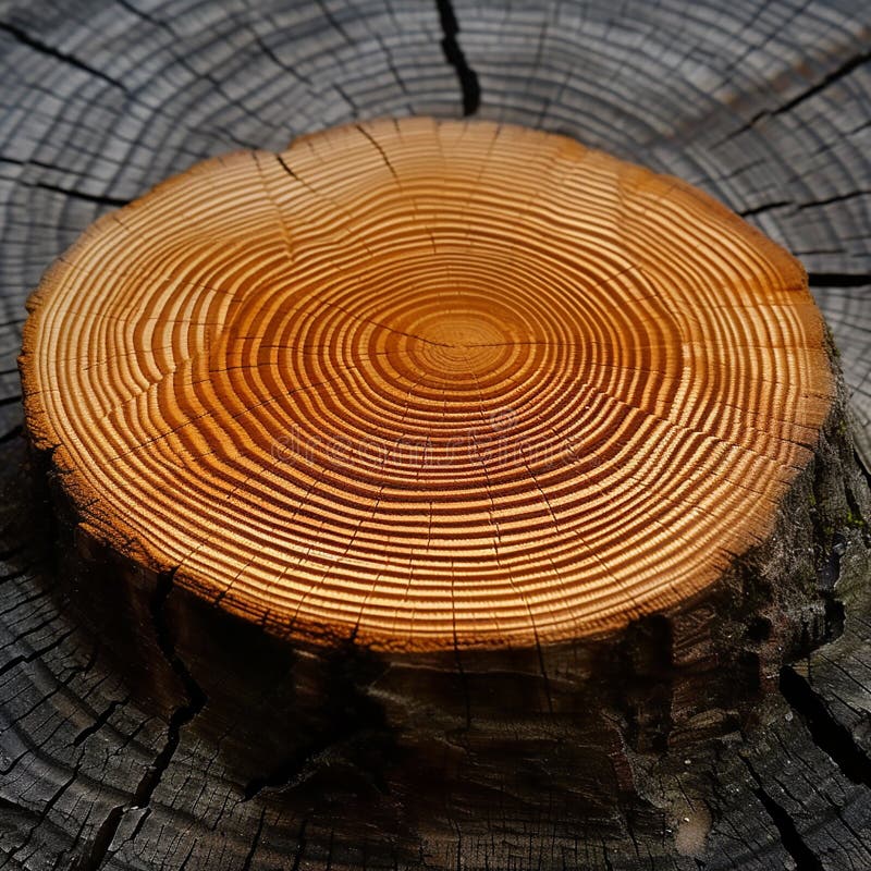 Stump of oak tree stock illustration. Illustration of plant - 305721251