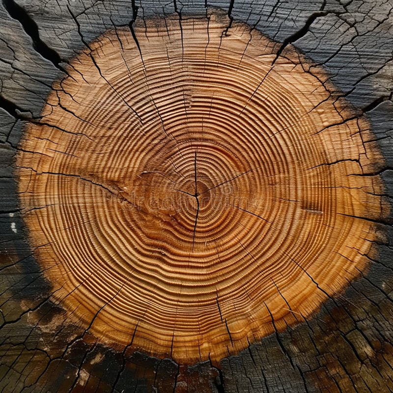 Stump of oak tree stock illustration. Illustration of slice - 305721261