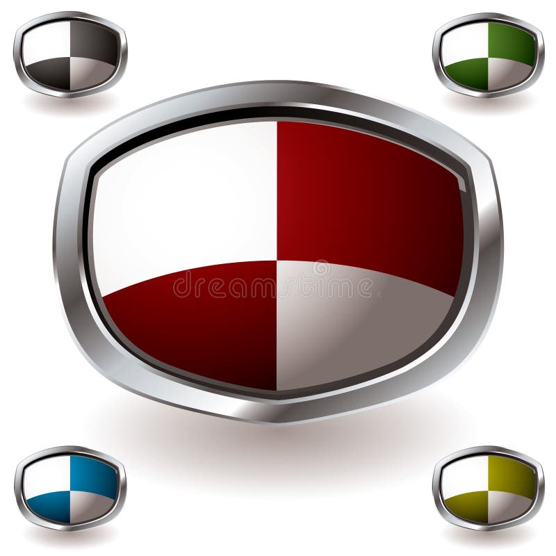 Stumpy modern shield stock illustration. Illustration of badge - 13646572