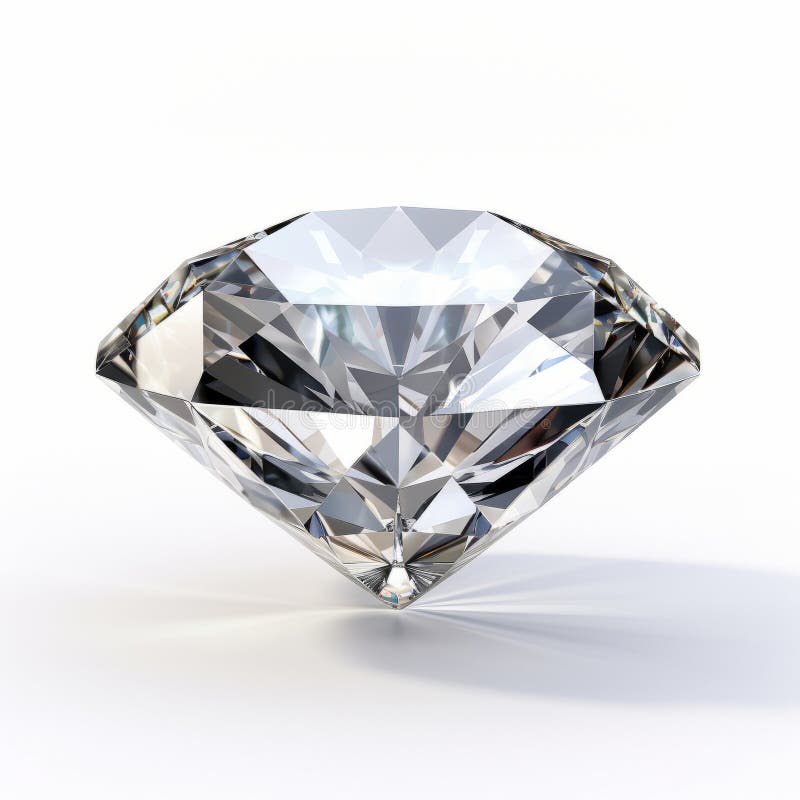 Diamond 3d Rendering Isometric Icon. Stock Vector - Illustration of ...