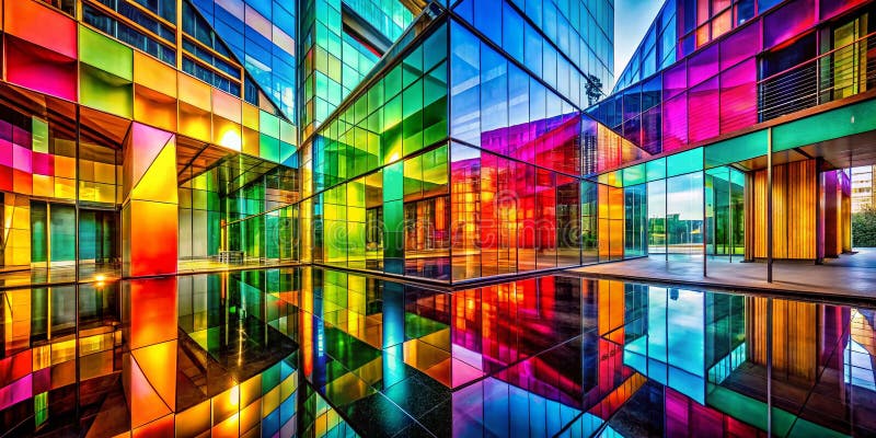 A Stunning Abstract Architectural Composition Colorful Acrylic Sheets ...