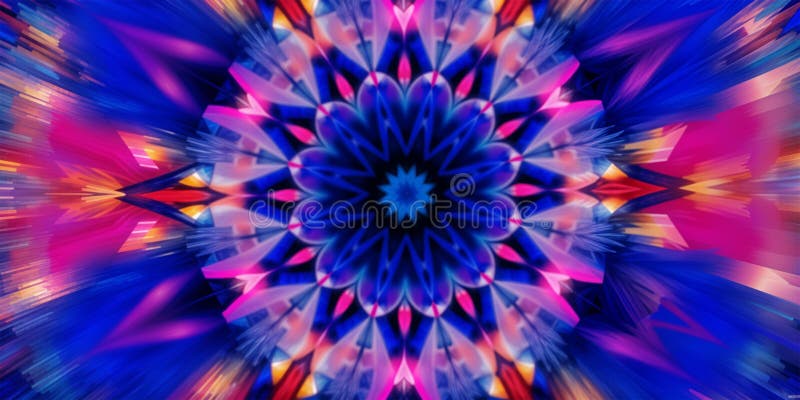 Vibrant Kaleidoscope Mandala: Abstract Colorful Design Image is ...