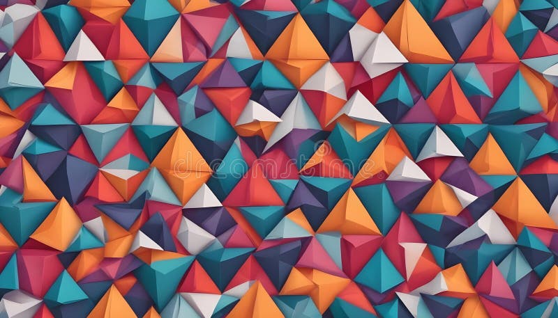 A Stunning Abstract Artwork Featuring a Colorful Arrangement of ...