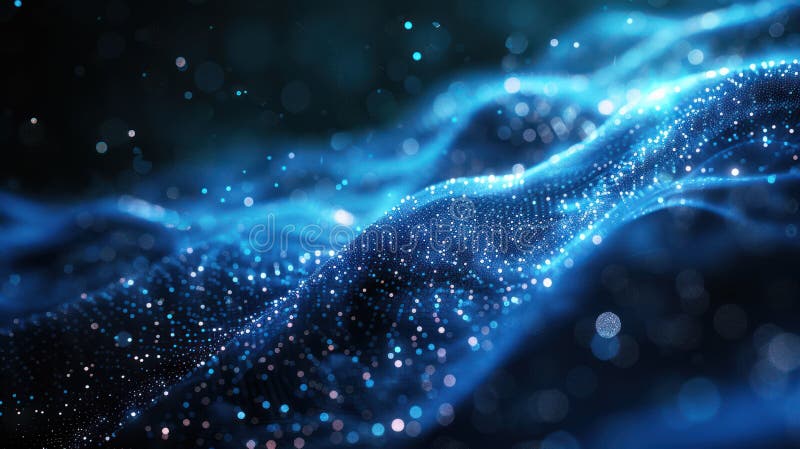 Tech Particles: Abstract Background with Futuristic Vibe Stock ...