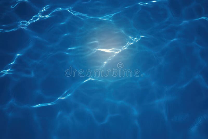 Blue Caustic Glass Water Abstract Background - 2022 Color Trend Stock ...