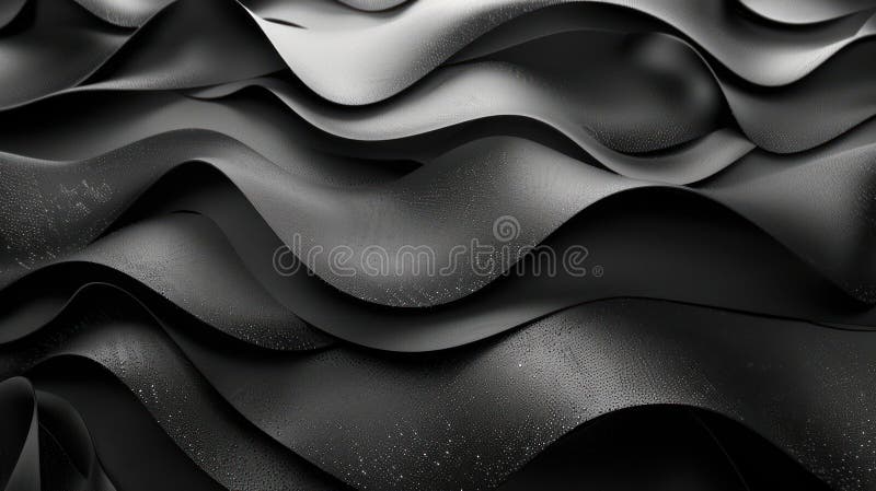 Shiny and Matte Black Abstract Shapes Background Stock Illustration ...